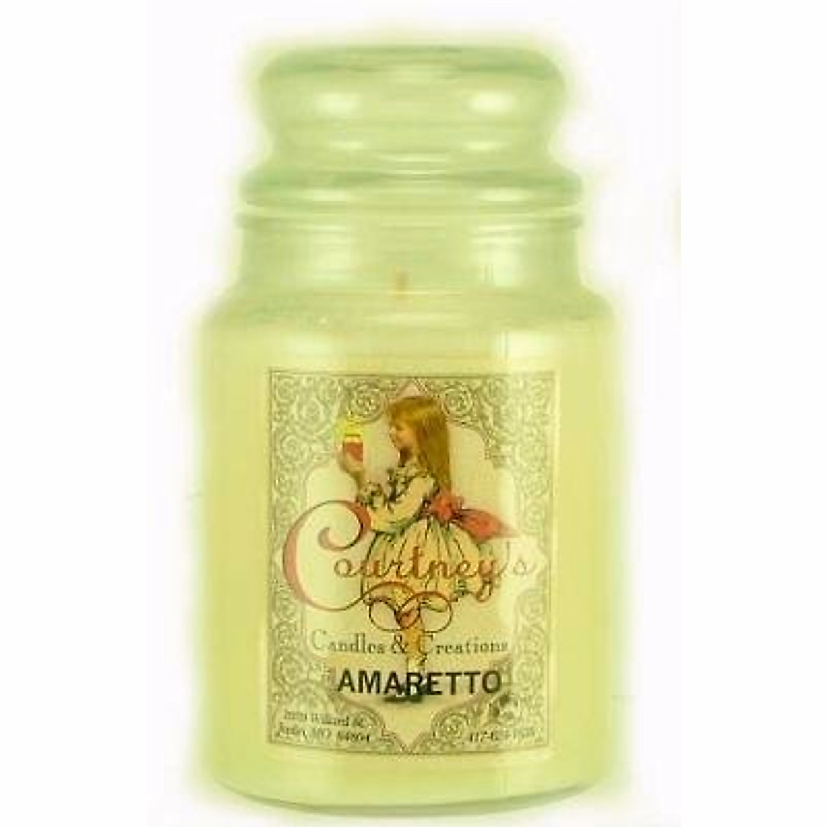 Courtney's Candles Amaretto Maximum Scented 26oz Large Jar Candle