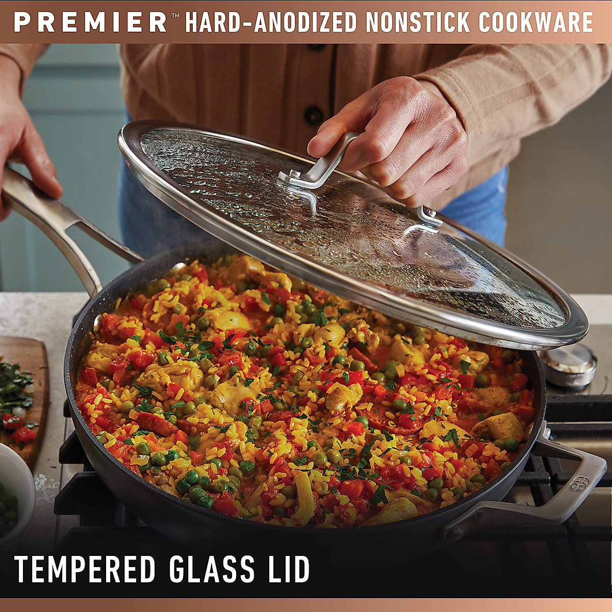 Calphalon Premier Hard-Anodized Nonstick 8.5-Quart Dutch Oven with Lid