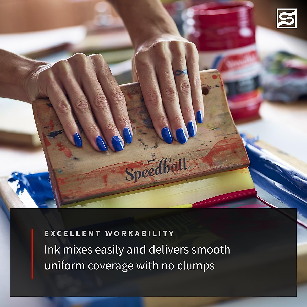 Speedball 004603 Fabric Screen Printing Ink, 32 Fl. Oz, White