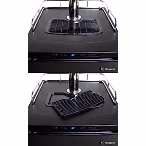 Kegco K309X-2 Keg Dispenser, 2 Faucet, Black Stainless Steel