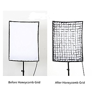 Falcon Eyes Bi-Color RX-18TD Kit Bi-Color Flexible LED Photo Light + RX-18OB Extended Softbox + RX-18SBHC Honeycomb Grid Softbox