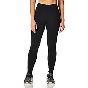 Spalding Women's High-Waisted Cotton Leggings | Comfortable Yoga Pants | Black | 1X