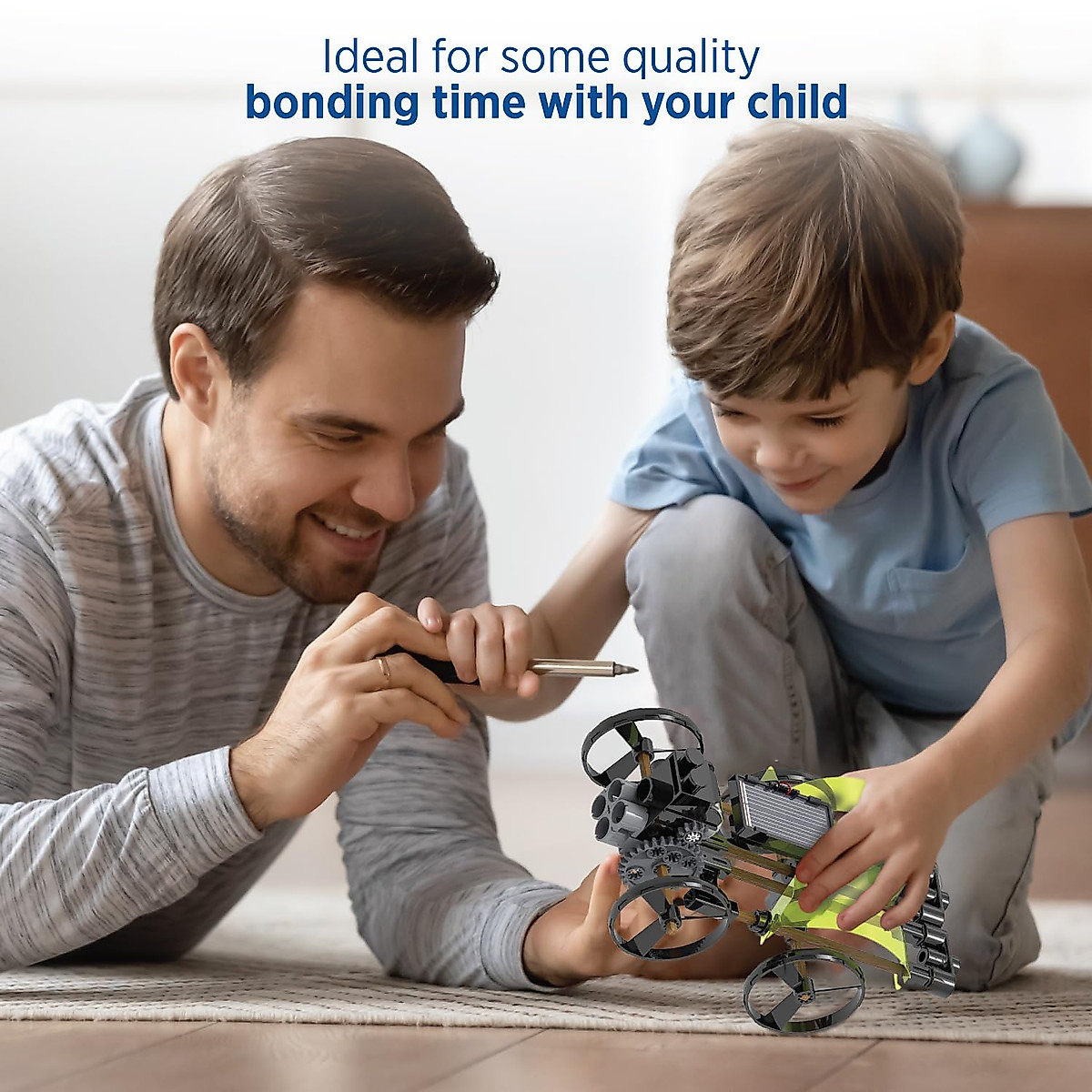 Thames & Kosmos Solar-Powered Rovers STEM Experiment Kit | Build 5 Vehicles & Devices Powered by The Sun | Solar Energy Actvities for Ages 8+