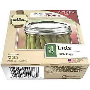 Kerr Wide Mouth Mason Canning Jar Lids 6 Dozen or 72 Lids Total