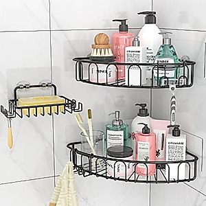 Orimade 4 Pack Transparent Adhesive Strip for Stainless Steel Corner Shower Caddies 8.66 x 2.75 inches (22 x 7 CM)