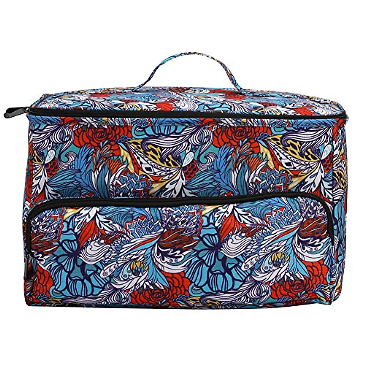 AZURAOKEY Knitting Bag Large Size, 600D Oxford Cloth Yarn Storage Bag Multifunctional Crochet Knitting Tote Bags for Thread Wool Yarn Crochet Hooks Needles Organizer