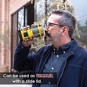 SANDJEST School Bus Driver Tumbler - 4-in-1 Design Tumbler Cup Can Cooler - 12oz Stainless Steel Insulated Cans Coozie Travel Mug Birthday, Christmas, Appreciation, Teacher's Day Gifts for Teachers