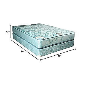9-Inch Medium Firm Tight top Innerspring Fully Assembled Double Sided Mattress and Box Spring/Foundation, Good for The Back
