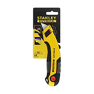 Stanley 0-10-778 Knife with retractable blade, Silver/Yellow