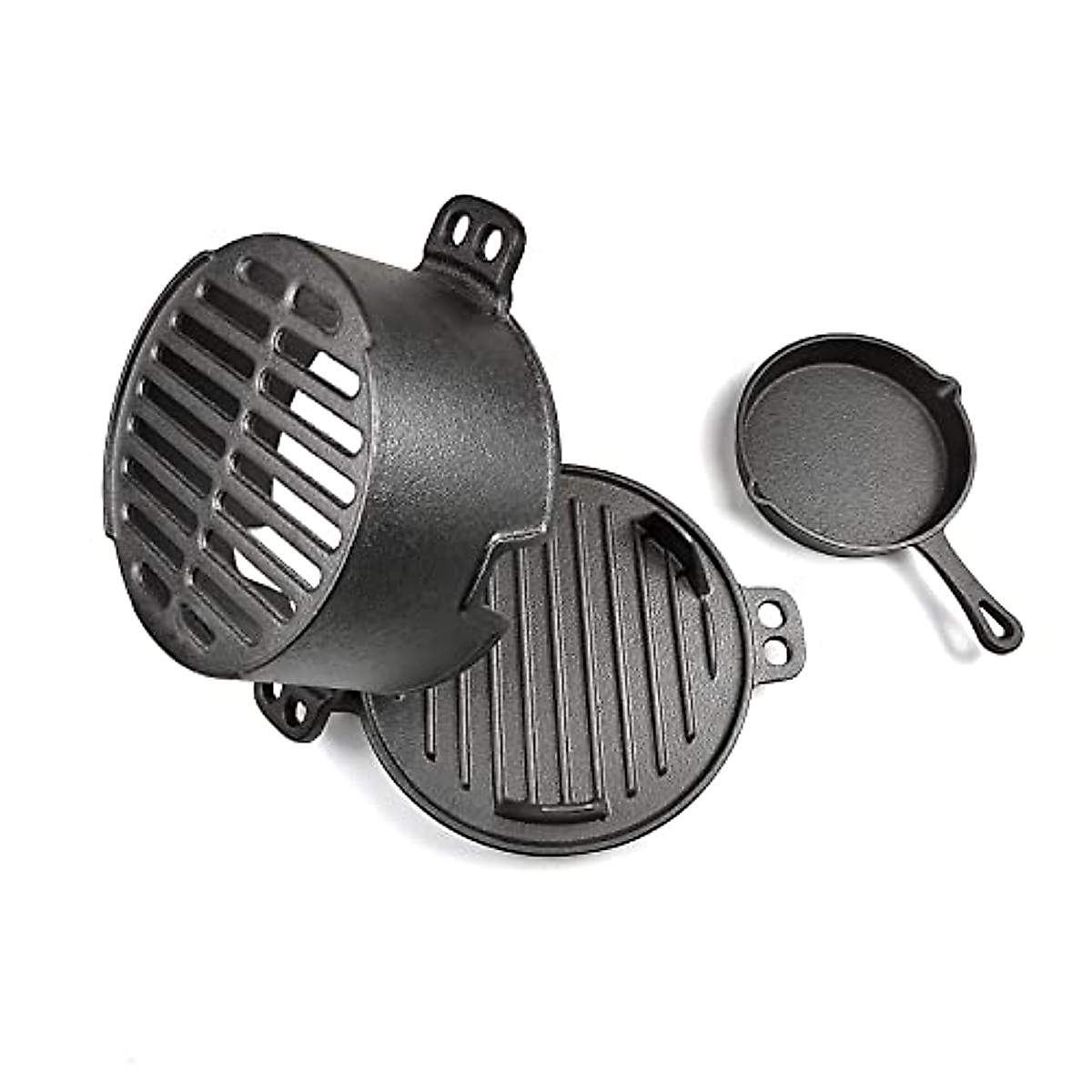 HAWOK Pre-seasoned Hibachi Grill, Charcoal Grill for Outdoor Camping BBQ Cooking……