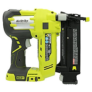 Ryobi 3 Piece 18V One+ Airstrike Brad Nailer Kit (Includes: 1 x P320 Brad Nailer, 1 x P102 2AH 18V Battery, 1 x P117 IntelliPort Dual Chemistry Battery Charger) (Renewed)