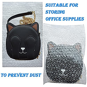 12" x 12" Bubble Out Bags&Pouches, 50Pcs Bubble Pouches Wrap Bag, Double Walled Bubble Cushioning Bags for Moving and Storage, Shipping and Packing Supplies for Dishes Glasses Plates