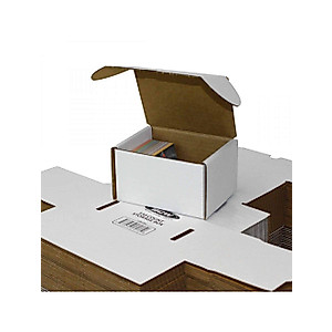 BCW 330 Count Trading Card Storage Box | Cardboard Organizer for Baseball, Basketball, Football Cards, MTG, Pokemon | Card Game Storage & Protection | Card Storage Box | Assembly Required