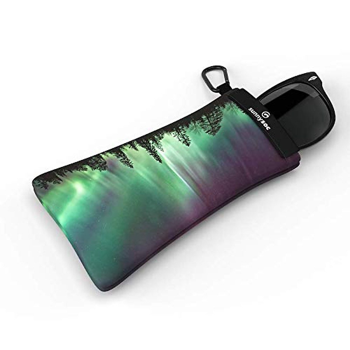 GOGGLESOC Sunnysoc Sunglasses Bag with Cleaning Cloth and Carabiner