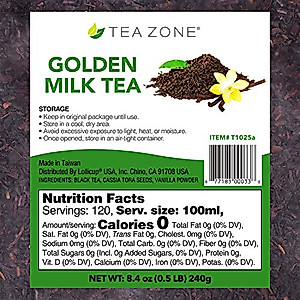 Tea Zone 8.4 oz Golden Milk Tea Bag