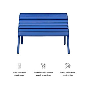 Linon Jayde Blue Adirondack Outdoor Ottoman