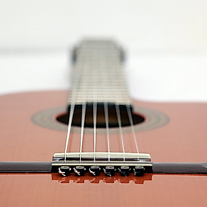 TSTGB TENOR String-Tie Tailpiece BridgeBeads Set for Classical or Flamenco Spanish Guitar, BLACK EBONY Color Bridge Beads.