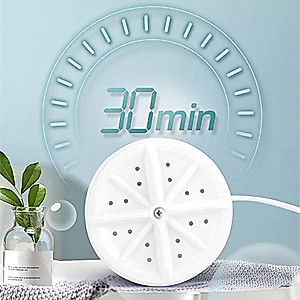 Mini Washing Machine, Portable USB Washer, 3 In1 Dishwashers Waves Convenient for Travel Home Business, White