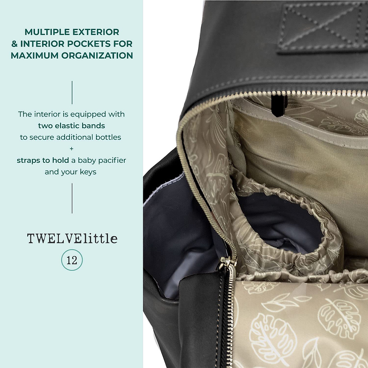 TWELVElittle Diaper Bags, Black