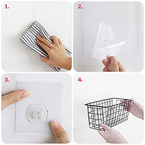 XINFULL 4 Pack Wire Storage Baskets Household Metal Wall-Mounted Containers Organizer Bins for Kitchen Bathroom Freezer Pantry Closet Laundry Room Cabinets Garage Shelf, Medium