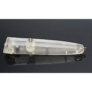 10PCS Unpainted Lure Blanks 10.56g 8.8cm Crankbait Simulation Blank Body Clear Hard Baits Trout Salmon Minnow Lure Popper Lures Topwater Freshwater 65