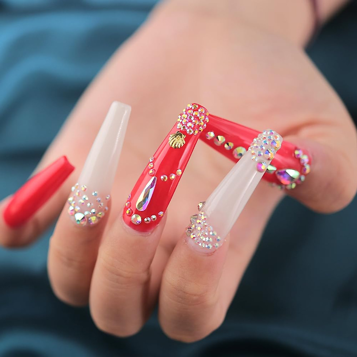 Tiny Nail Rhinestones 15000PCs 1.2mm Ultra Mini Pixie AB Glass Crystals for Nail Art Manicure Iridescent Long Lasting Shine Small Rhinestone Micro Dust Glitter Caviar Bead Sugar Gem