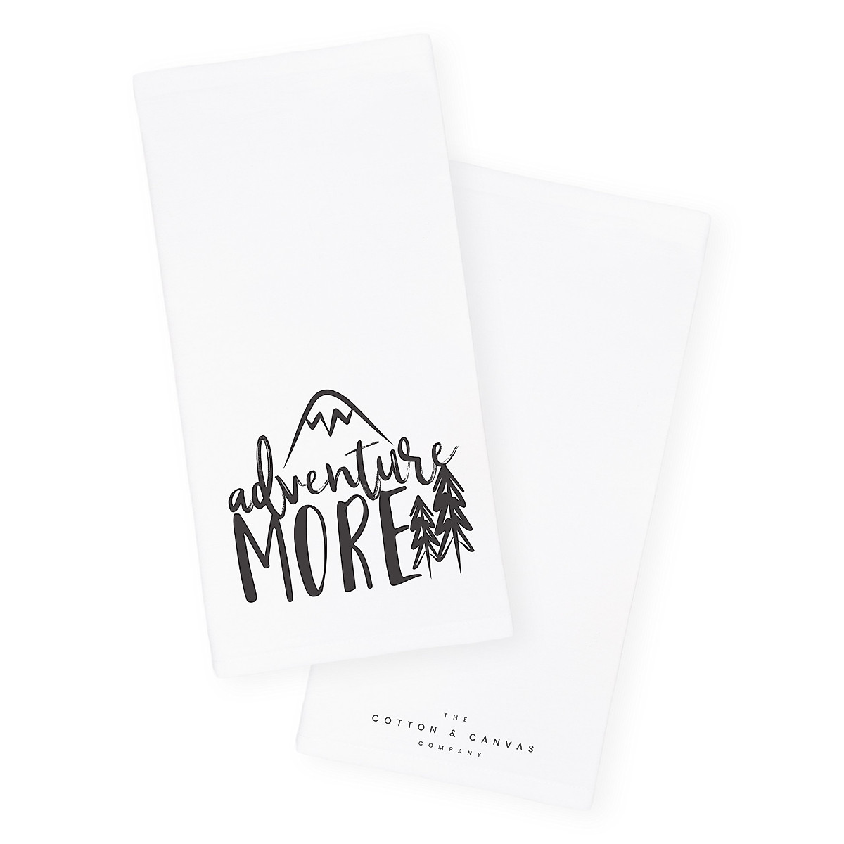 The Cotton & Canvas Co. Adventure More Soft and Absorbent Kitchen Tea Towel, Flour Sack Towel and Dish Cloth