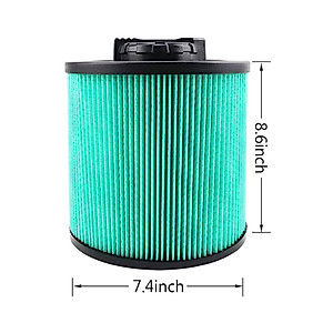 2 Pack DXVC6914 HEPA High Efficiency Cartridge Filter Fit for Dewalt 6-16 Gallon Wet/Dry Vacuum Cleaners DXV06P DXV09P DXV10P DXV10PL DXV10SA DXV12P DXV14P DXV16P