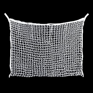 Mono-gatari Slow Feed Hay Net Bag Full Day for Horses, Goat Feeder Hay Net Horse Feeding Small Holes Adjustable Grazing Feeder (63" Length x 40" Width)