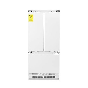 ZLINE 36" 19.6 cu. Ft. Panel Ready Built-In 3-Door French Door Refrigerator with Internal Water and Ice Dispenser