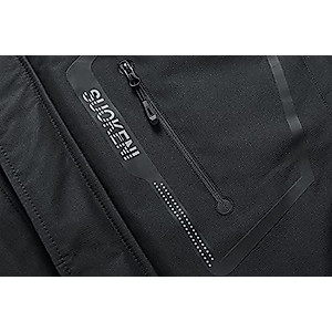 SUOKENI Men's Waterproof Ski Jacket Warm Winter Snow Coat Hooded Raincoat XX-Large