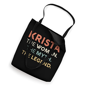 Krista The Woman The Myth Legend Name Personalized Women Tote Bag