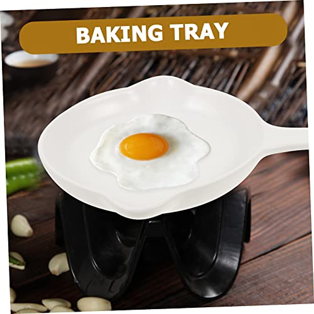 Alipis Ceramic Bakeware Bread Oven Bread Loaf Pans for Baking Mini Loaf Baking Pans Ceramic Egg Skillet Tortilla Pan Mini Fry Pan Plate for Cheese Roasting High Temperature Baking Pan Egg