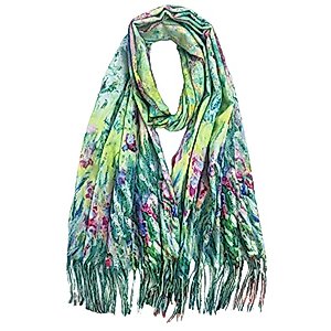 VIUJUH Pashmina Soft Cashmere Feel Scarf for Women Elegant Large Winter Warm Scarves,Van Gogh Gifts Art Printed Shawl Wraps