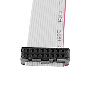 Aexit 2Pcs 2.54mm Cables & Interconnects Pitch 16P F/F IDC Connector Flat Cable Cord Gray Power Cables 60cm Length