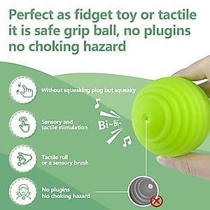 ROHSCE 10 Pack Sensory Balls for Babies Kids, 6 to 12 Months Baby Toy Ball Toddlers and Infant Small Massage Soft Textured Multi Ball Set…