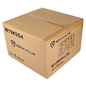 Rockville (2) W15K9D4 15" 10,000w Car Subwoofers Dual 4-Ohm Subs CEA Compliant