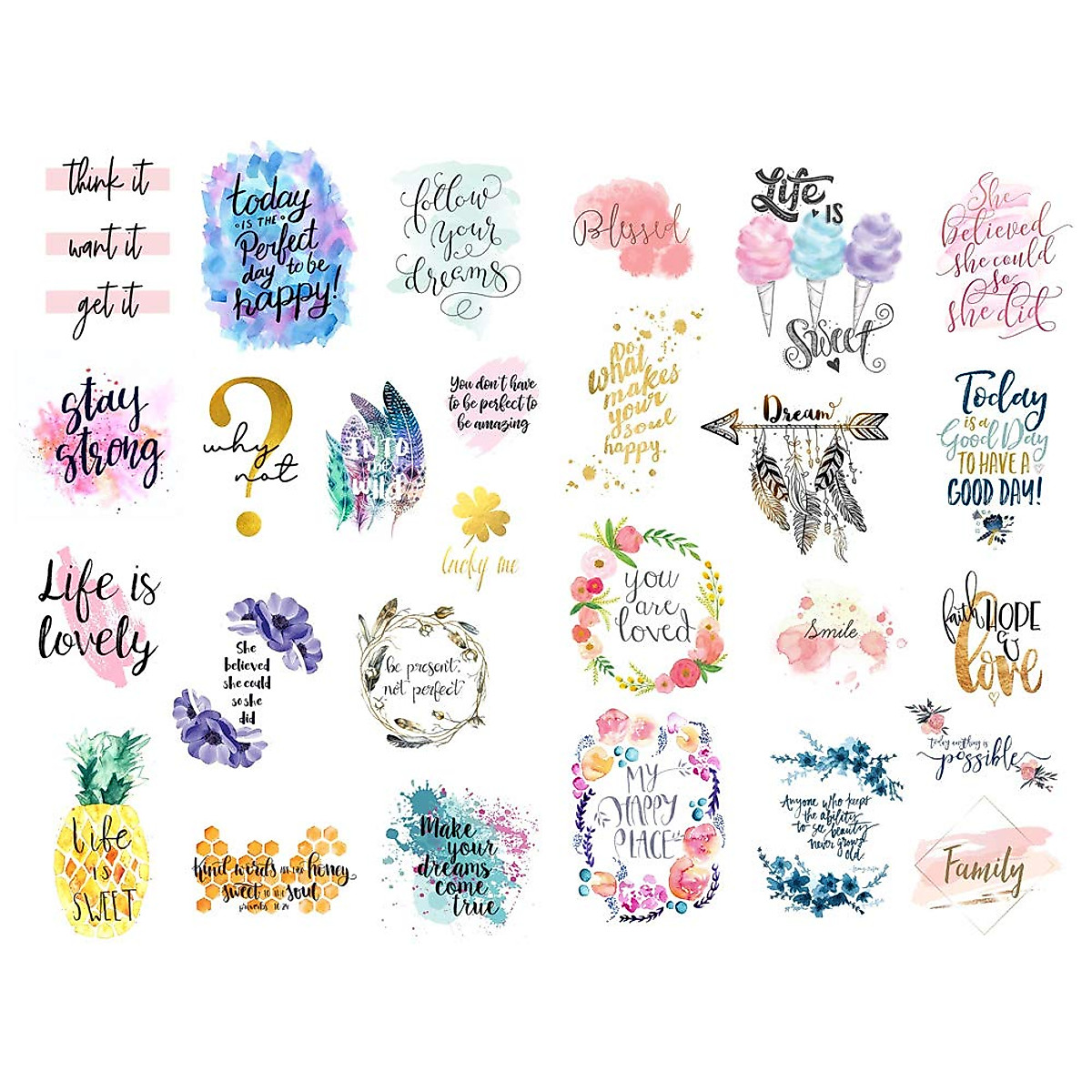 Seasonstorm Kawaii Warm Bless Greeting Text Letter Precut Aesthetic Scrapbook Collage Paper Journal Stickers Fancy Stationery Accessories Craft Art Supplies