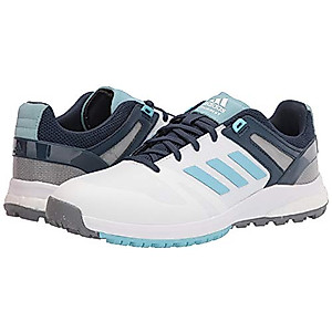 Adidas Women's Golf Shoe, White/Hazy Sky/Crew Navy, 6
