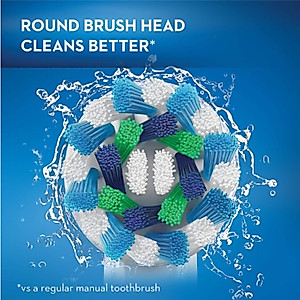 Oral-B Smart 1500 Power Rechargeable Electric Tooth-Brush (Packaging May Vary) with 3 FlossAction Replacement Brush Heads