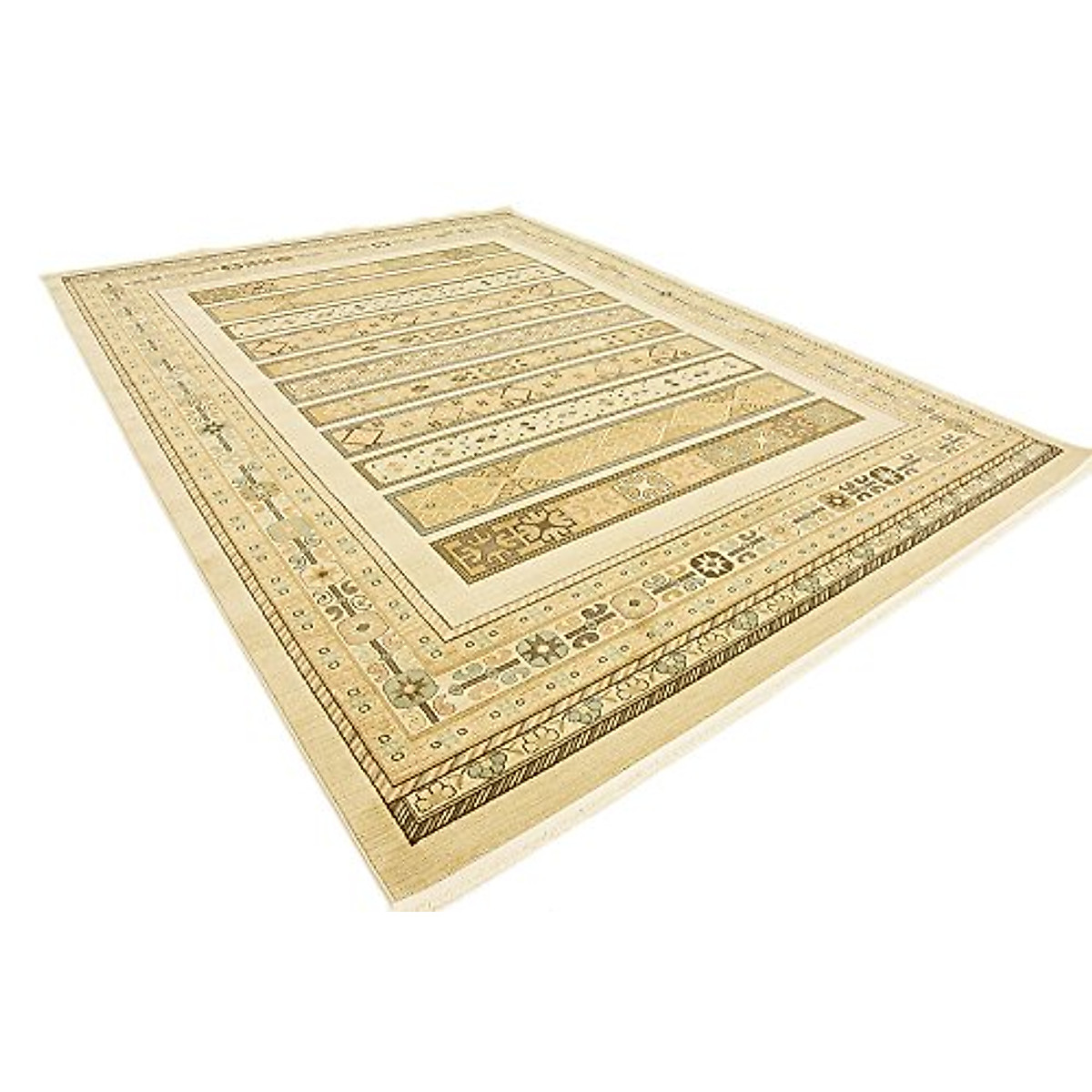 Unique Loom Fars Collection Area Rug - Pasadena (9' x 12' 2" Rectangle, Ivory/ Cream)