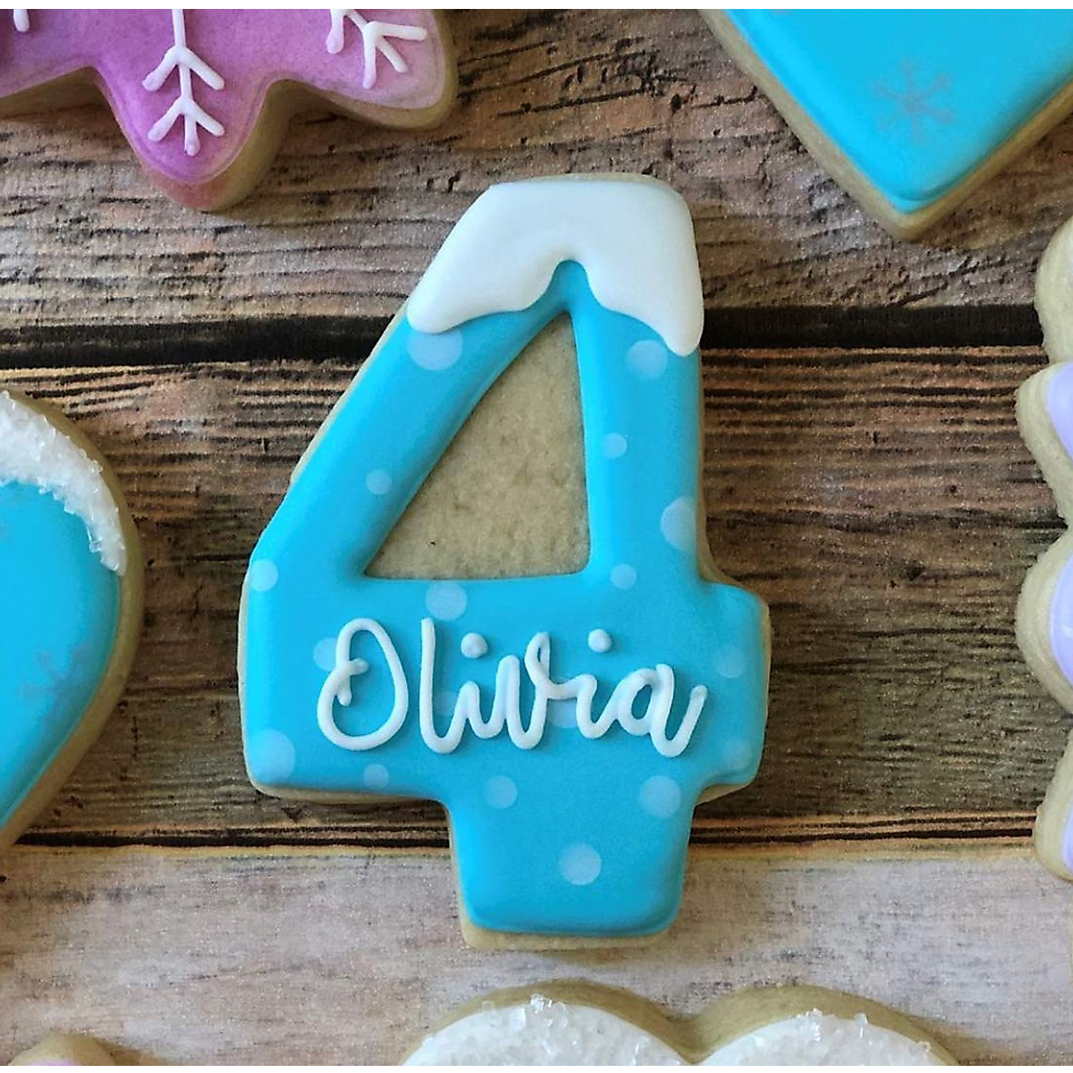 Number Four / #4 Cookie Cutter, 3.25" Made in USA by Ann Clark