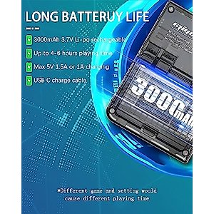 Miyoo Mini Plus Retro Handheld Game Console,Retro Game Emulator Console for Adults and Children,3.5" IPS Screen,64GB TF Card 10,000+ Games,Portable Rechargeable Open Source,Support WiFi (Black)