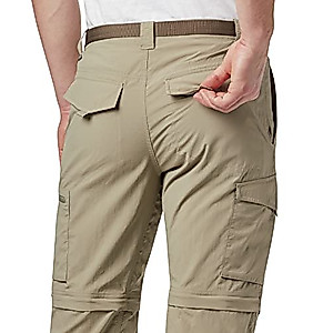 Columbia Men's Silver Ridge Convertible Pant, Breathable, UPF 50 Sun Protection, Tusk, 34x32