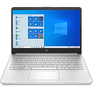 HP Newest 14" HD Laptop, Intel Core i5-1035G1, Intel UHD Graphics, 8GB SDRAM, 256GB SSD, Natural Silver, Windows 10