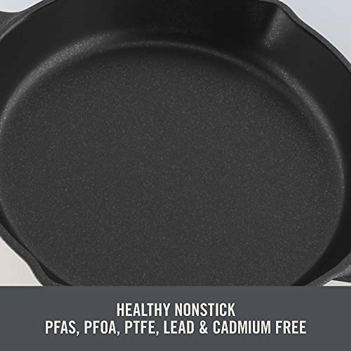 DASH Zakarian by DASH 4.5 Qt Nonstick Cast Iron Dutch Oven, Titanium Ceramic Nonstick Pot with Lid and Handles, Black