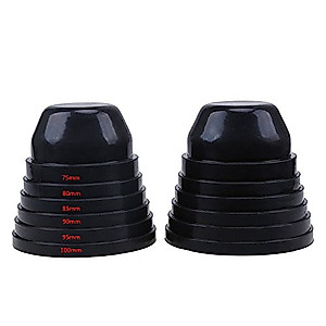KOOMTOOM LED Headlight Dust Cover Rubber Seal Cap LED Xenon Flexible Car Headlight Dustproof Housing Shell Cap 75mm 80mm 85mm 90mm 95mm 100mm, 2 Pack