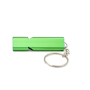 Potato Zone Emergency Whistle – Survival Keychain Whistle Emergency – 120db Loud Safety Whistle for Protection, Camping, Hiking, Sports, Dog Training – Portable Metal Whistle with Keychain