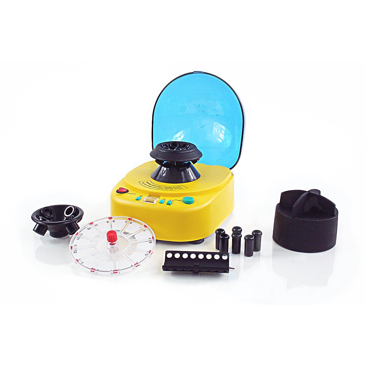 Bio Lion Centrifuge, XC-LED12K, Mini desk-top centrifuge, 12,000 rpm with 6,900 maximum RCF and 4 separate rotor options.