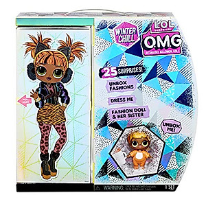 L.O.L. Surprise! O.M.G. Winter Chill Missy Meow Fashion Doll & Baby Cat Doll with 25 Surprises